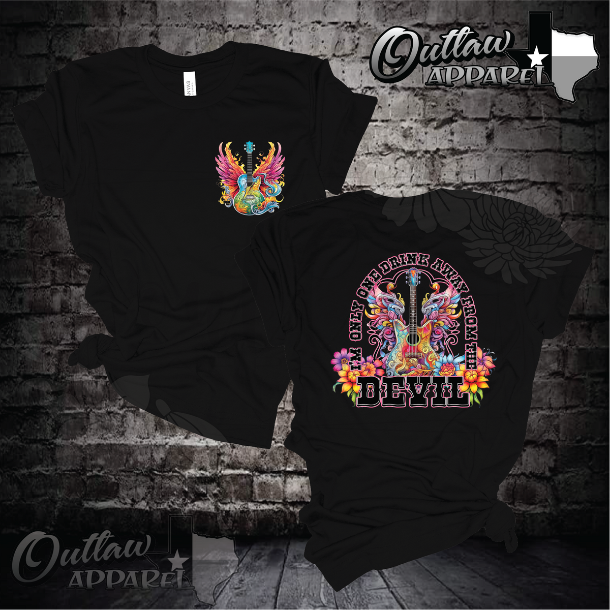 JR - I'm only one drink away from the devil – Outlaw Apparel