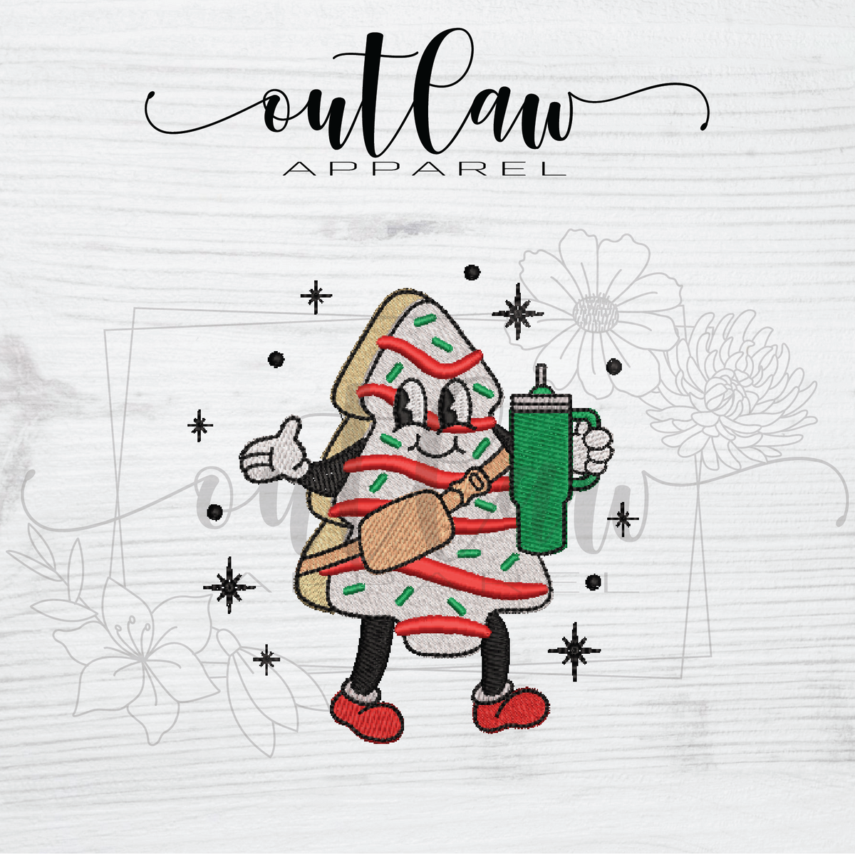 Christmas tree cake + stanley [embroidered] – Outlaw Apparel