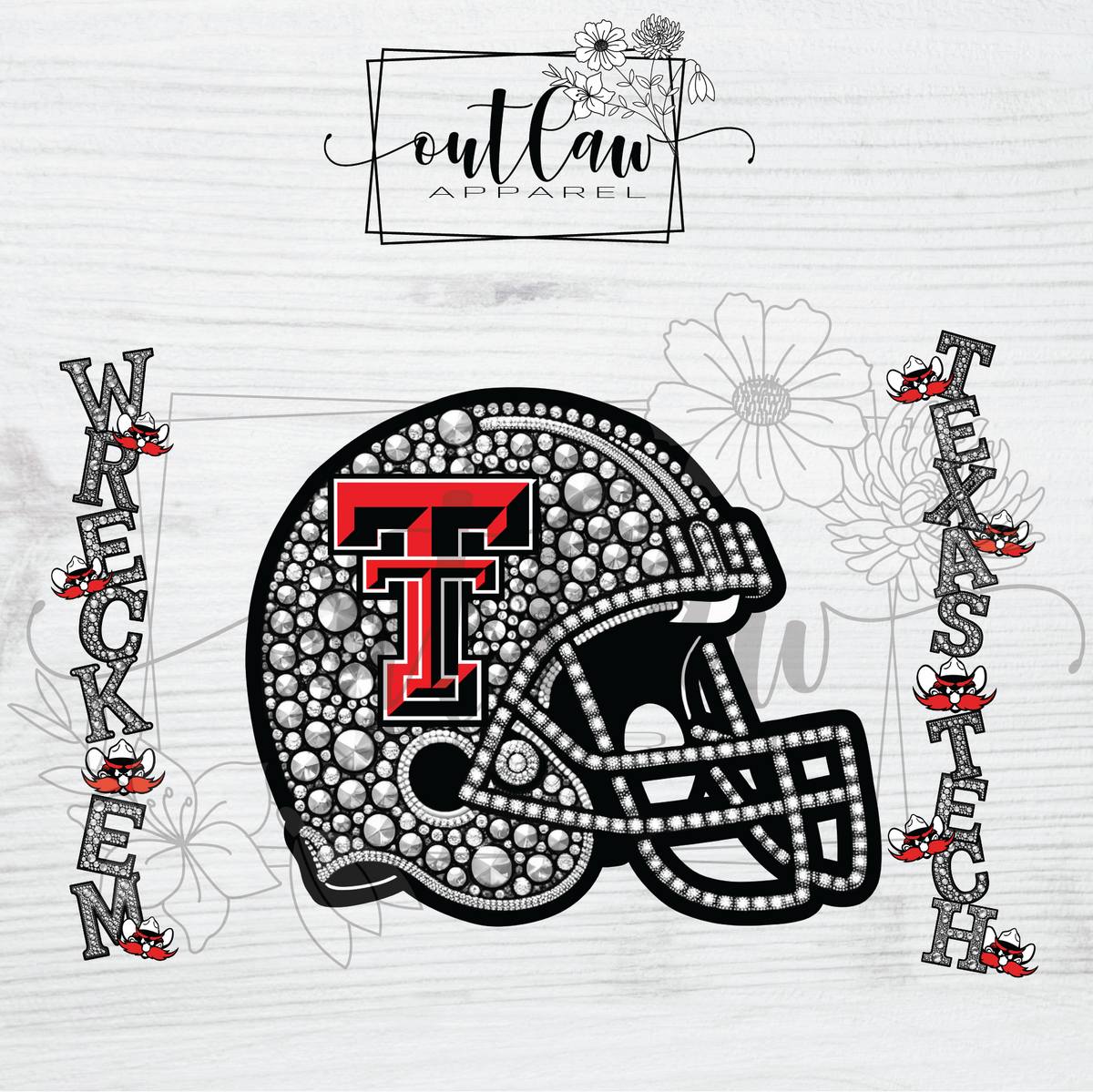 TTU - Rhinestones – Outlaw Apparel