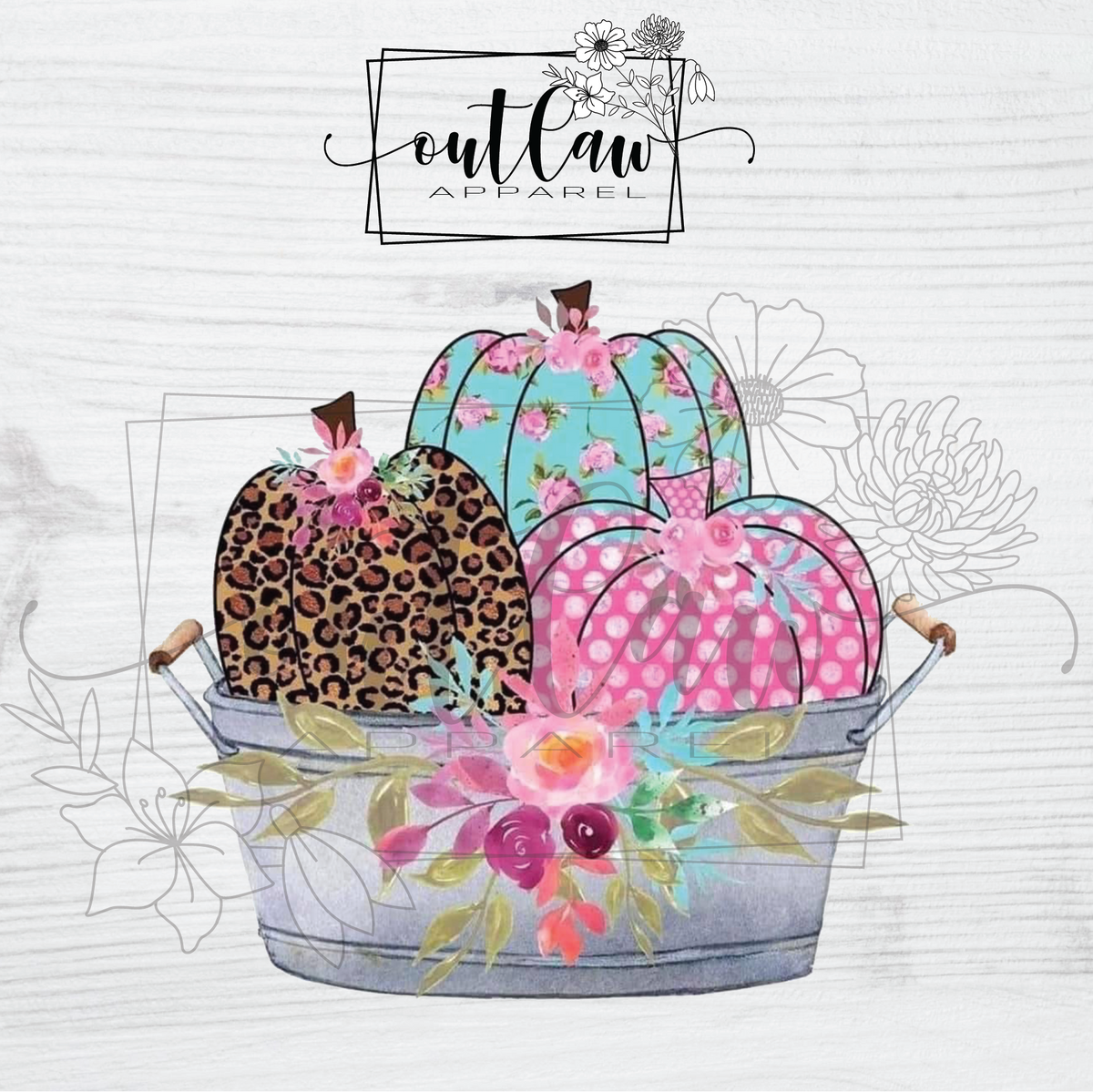 Bucket of pumpkins | Outlaw Apparel